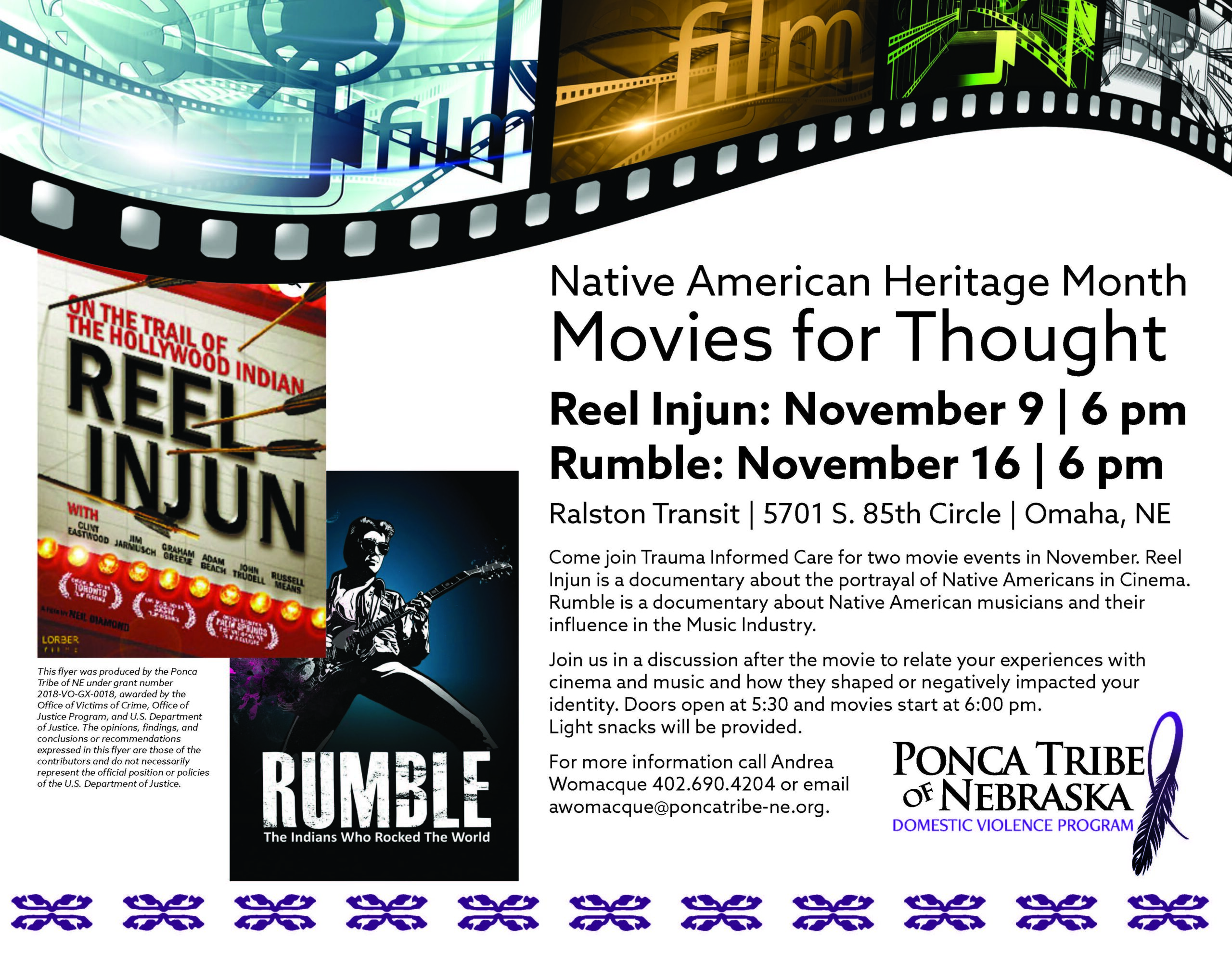 Native American Heritage Month: Movies for Thought – Omaha – Ponca ...