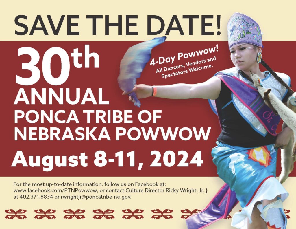 Save the Date for the 30th Annual Ponca Tribe of Nebraska Powwow ...