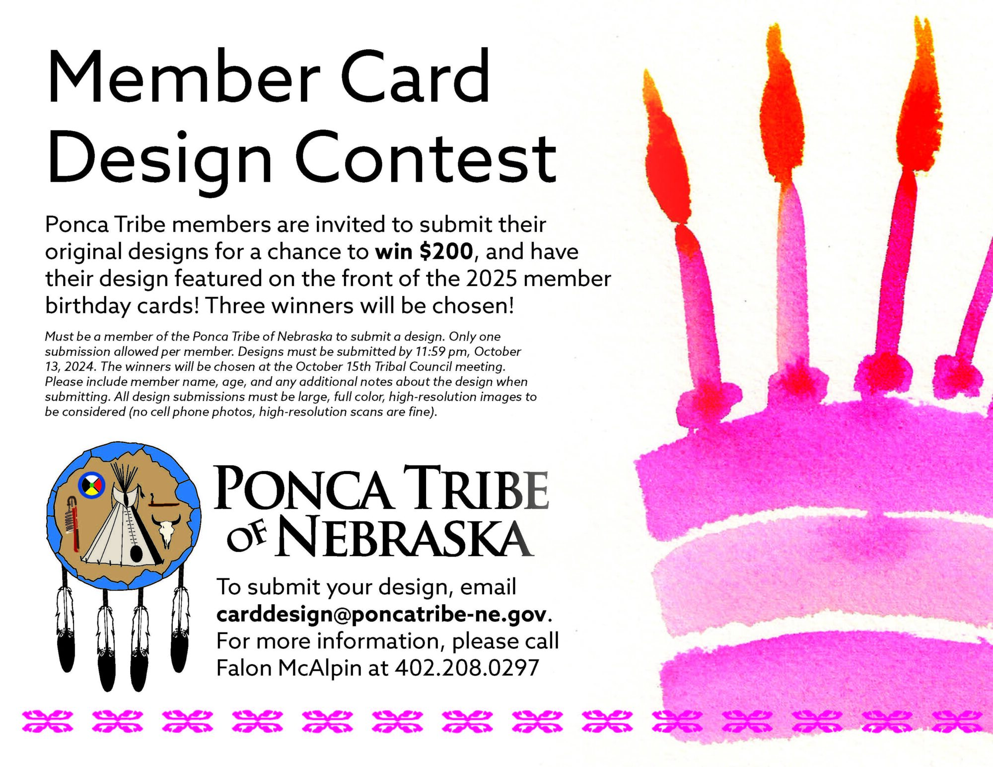 Member Card Design Contest – Ponca Tribe of Nebraska
